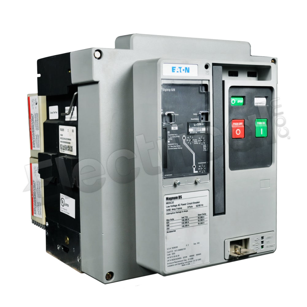 MDS620 Cutler Hammer 2000A 3P Magnum DS Insulated Case Circuit Breaker