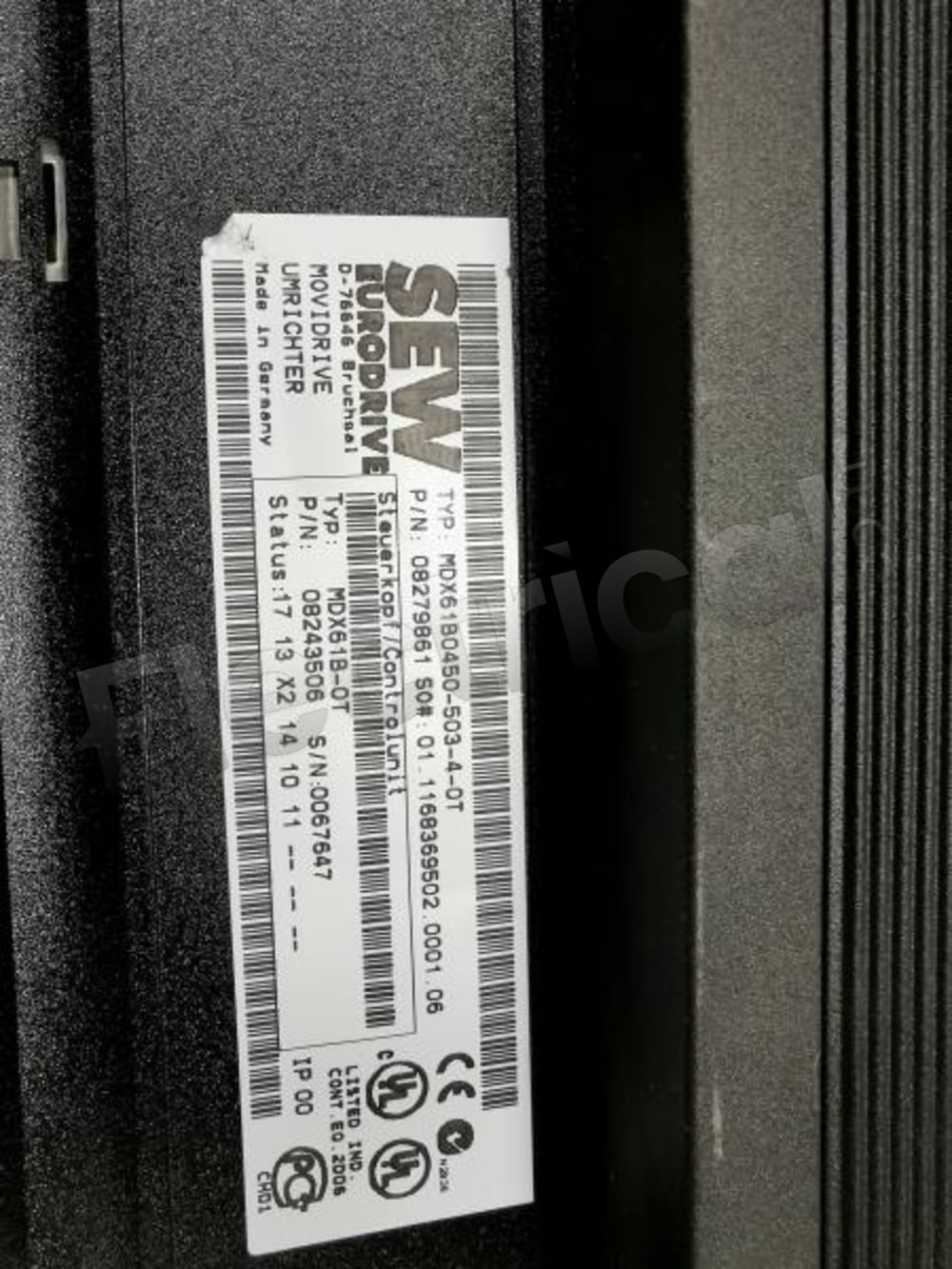 SEW Eurodrive MDX61B0450-503-4-0T AC Drive Drives
