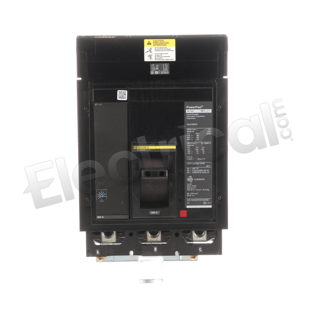 Square D Schneider Electric MJA36600 Molded Case Circuit Breaker