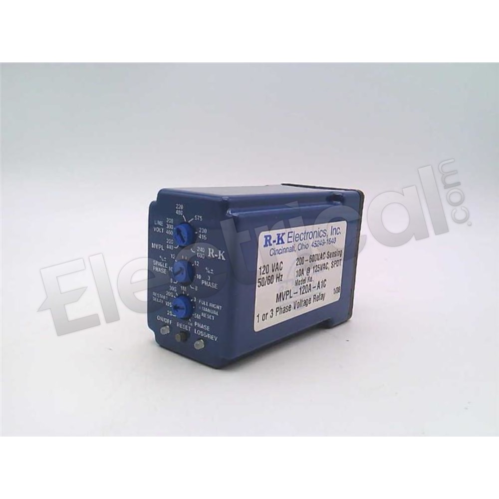 MVPL-120A-A1C R-K Electronics Voltage/Phase Monitor Relay