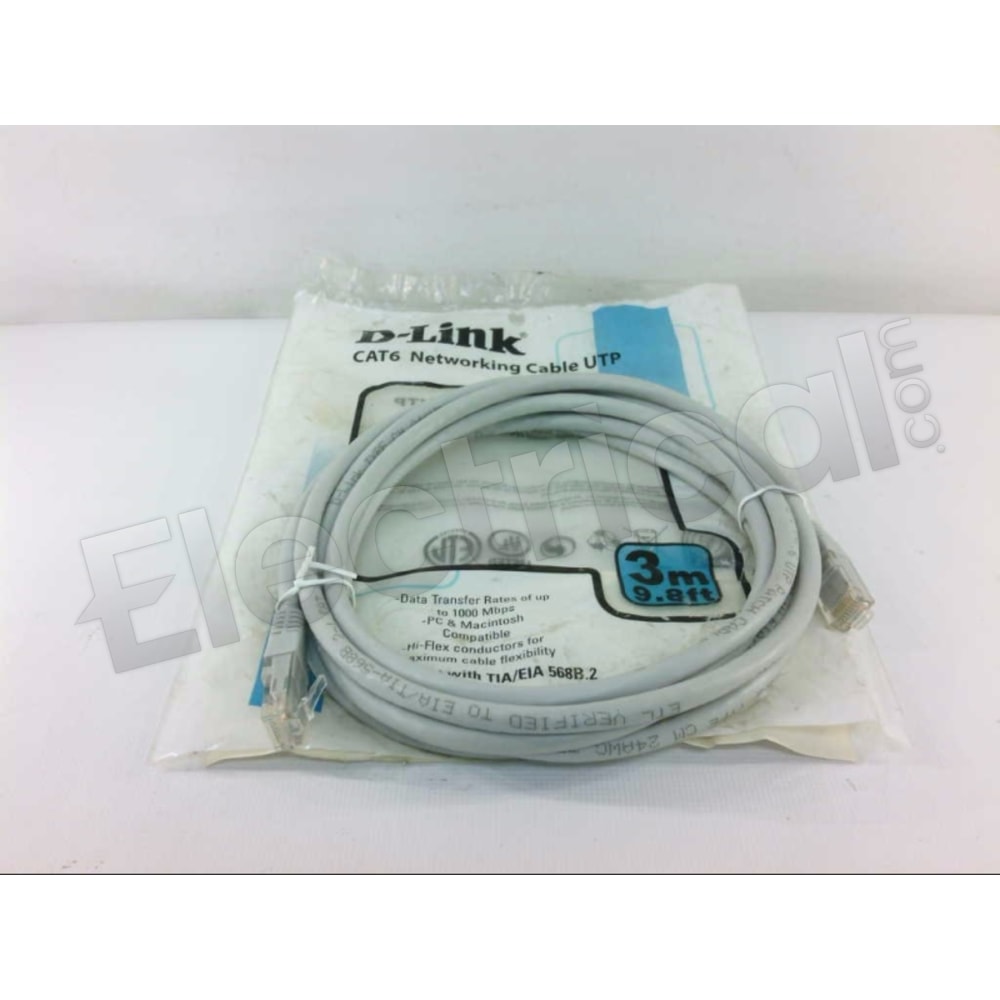 D LINK NCB-C6UGRYR1-3 Cordset Cable & Wire Automation