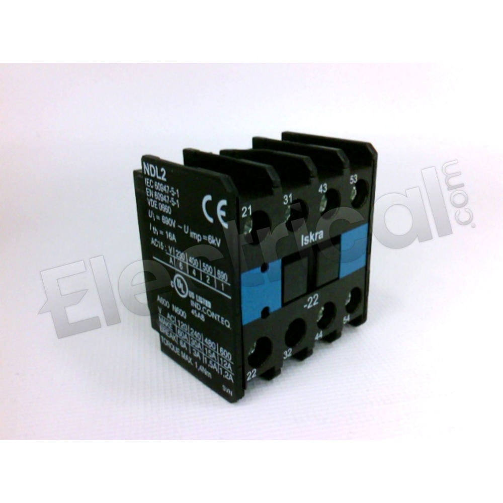 Iskra NDL2-22 Contactor And Motor Starter Auxiliary Motor Control