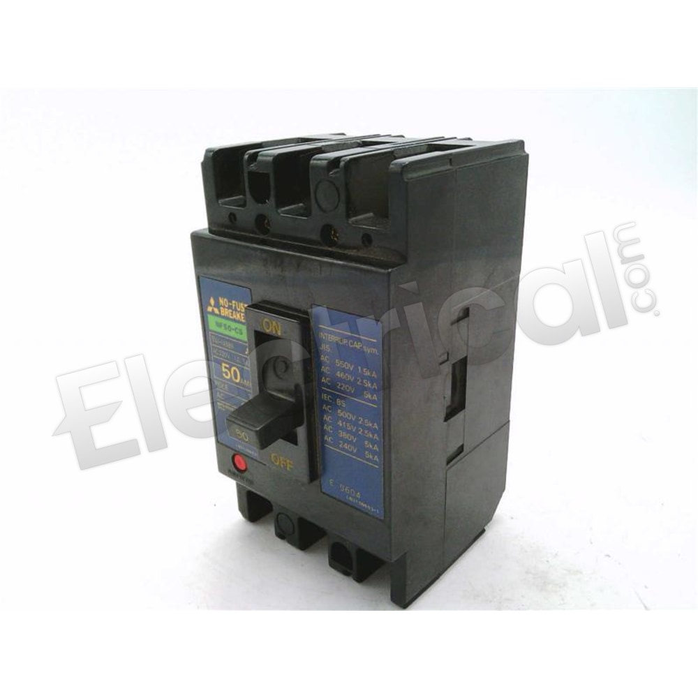 Mitsubishi NF50-CS-3P-50A Molded Case Circuit Breaker
