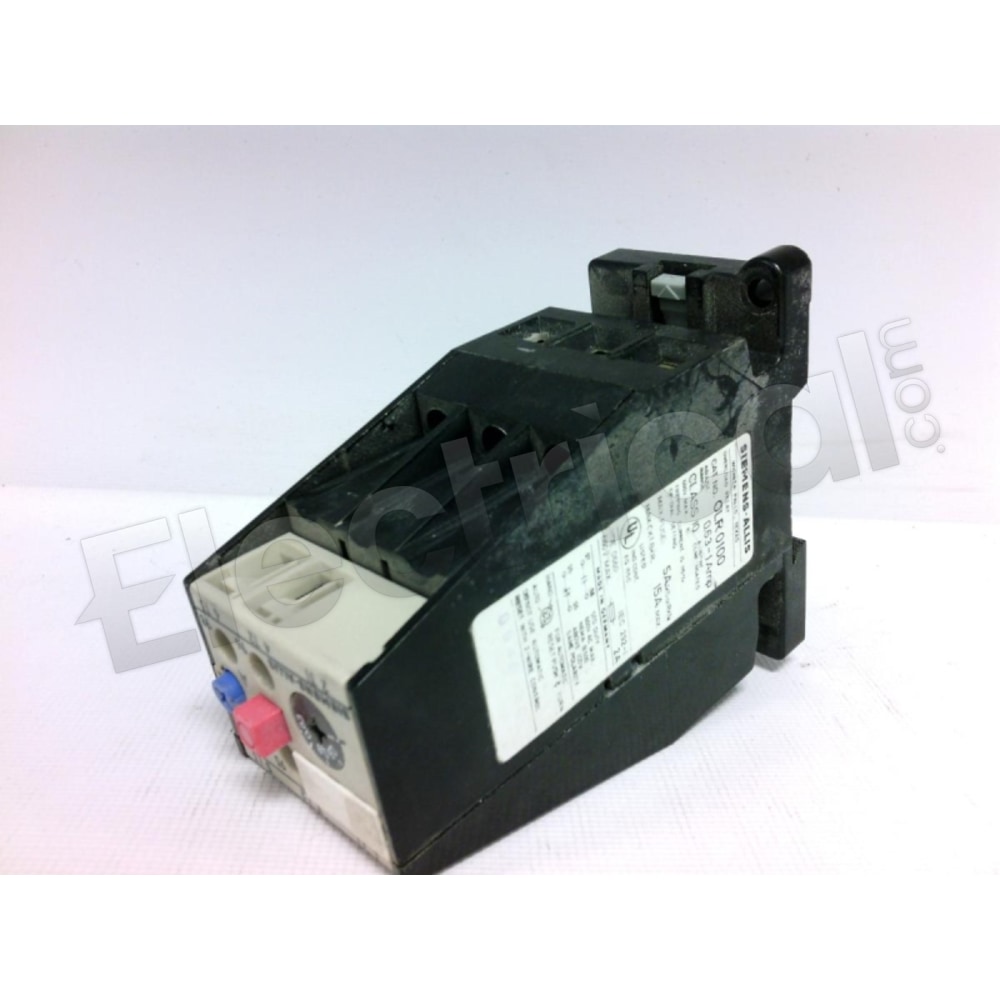 Siemens OLR0100 Overload Relay Motor Control