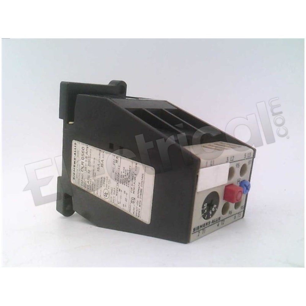 Siemens OLR0560 Heater Element Motor Control