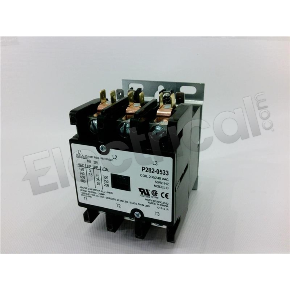 P282-0533 Totaline Contactor And Motor Starter Auxiliary Motor Control