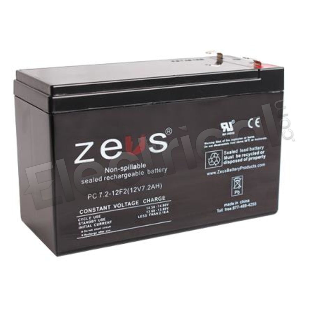 Zeus Battery Products PC7.2-12F2 Battery Power Supply
