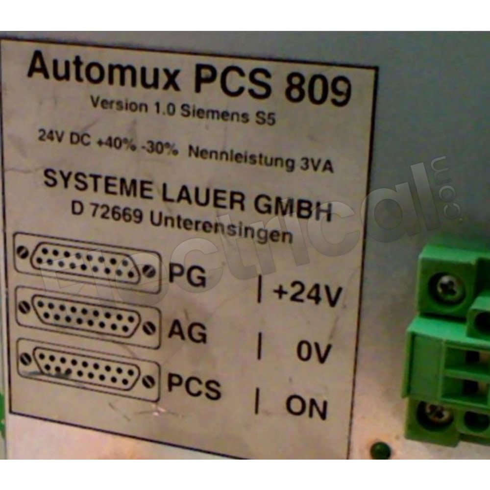 Lauer Systeme PCS-809 HMI Automation
