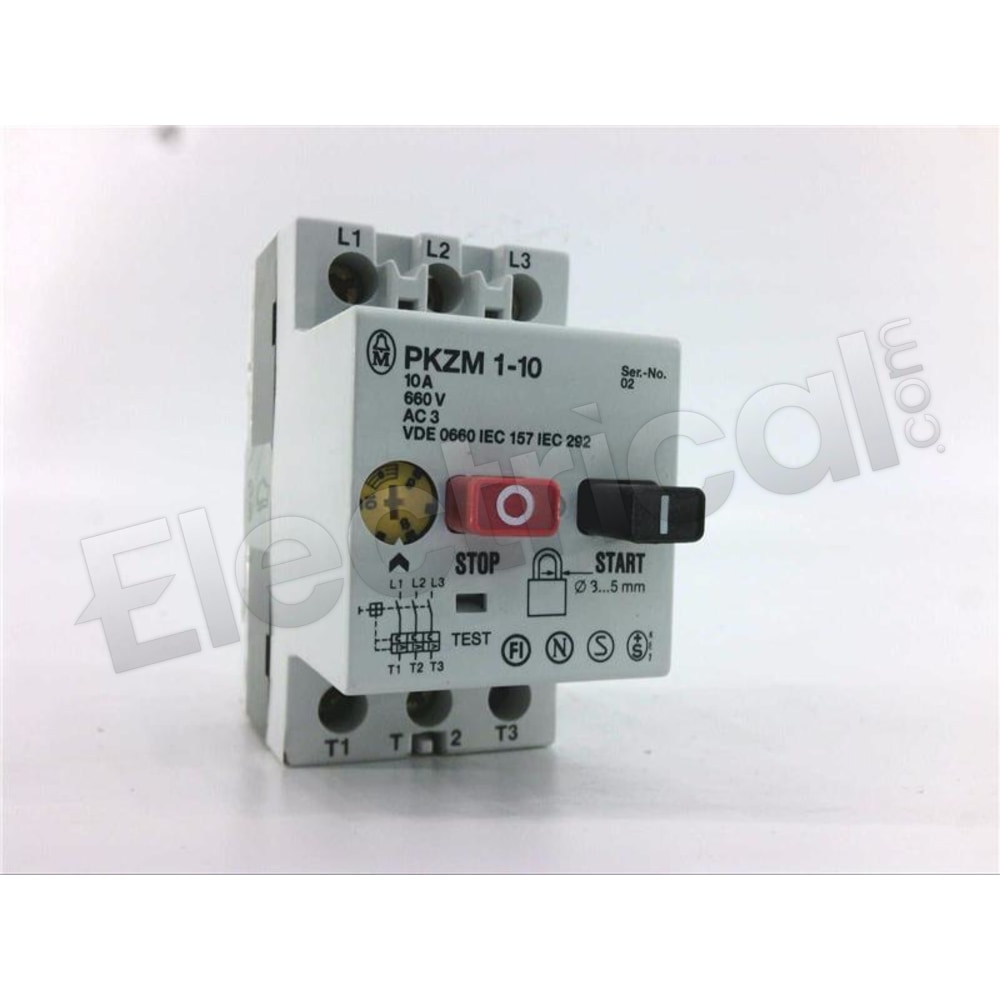 Eaton PKZM1-10 Overload Relay Motor Control