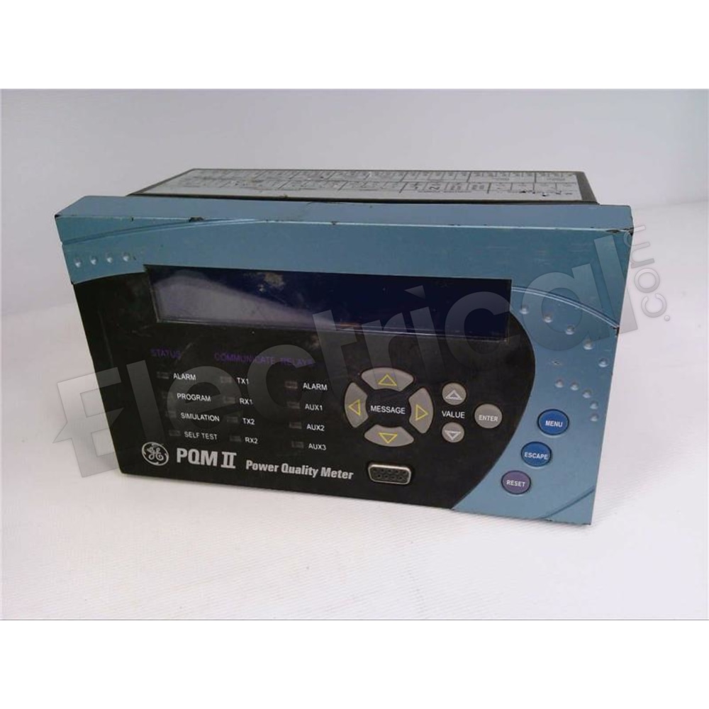 General Electric PQMII-A Power Meter Panel Safety Equipment