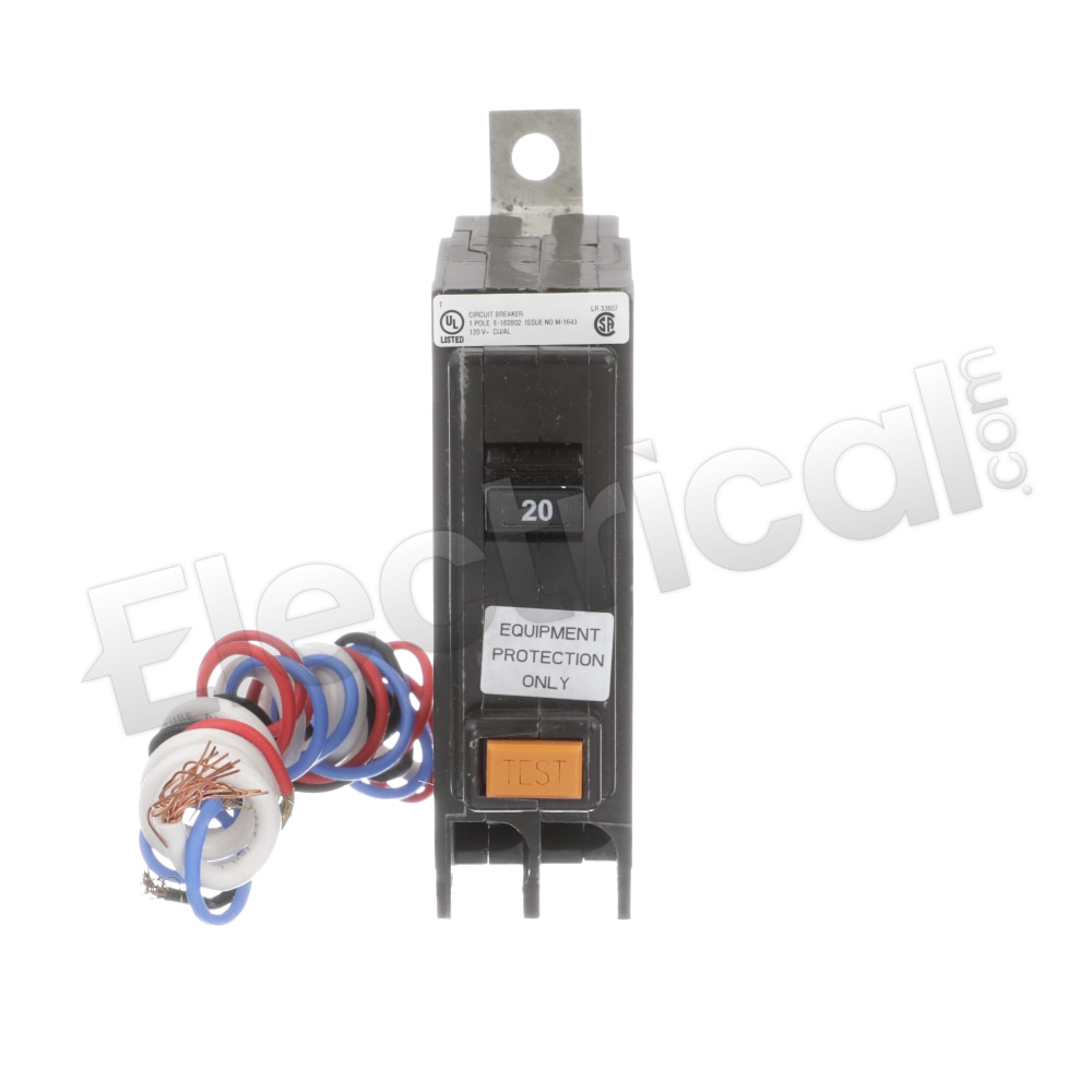 QBGFEP1020W2 Eaton 20A 1P Quicklag Molded Case Circuit Breaker