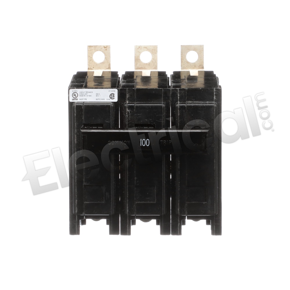 QBHW3100H Eaton 100A 3P Quicklag Molded Case Circuit Breaker