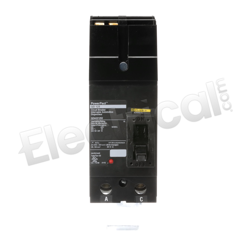 Square D QDA221252 Molded Case Circuit Breaker