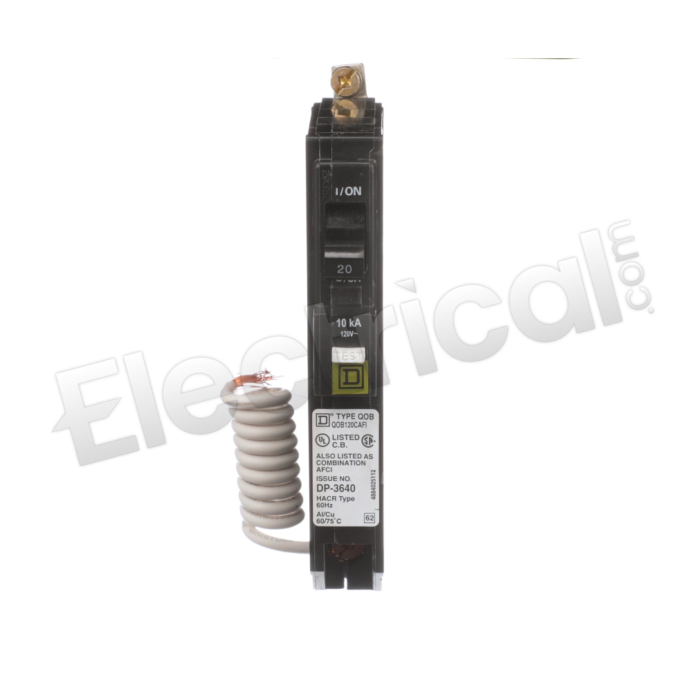 QOB120CAFI Square D 20A 1P Molded Case Circuit Breaker