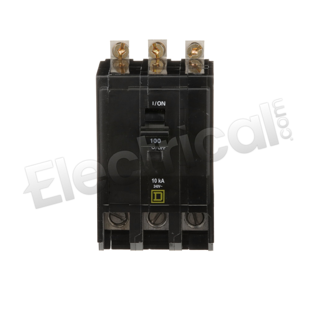 QOB3100 Square D 100A 3P Molded Case Circuit Breaker