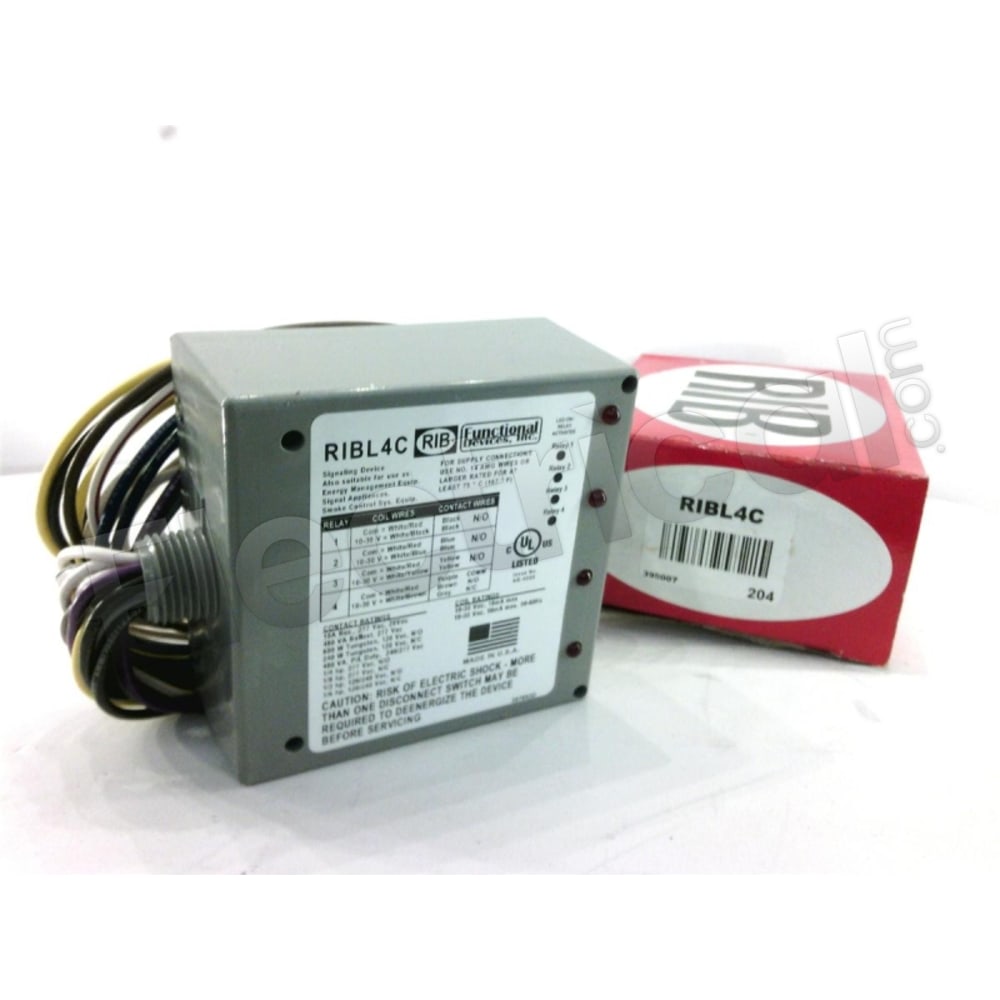 Functional Devices RIBL4C Overload Relay Motor Control