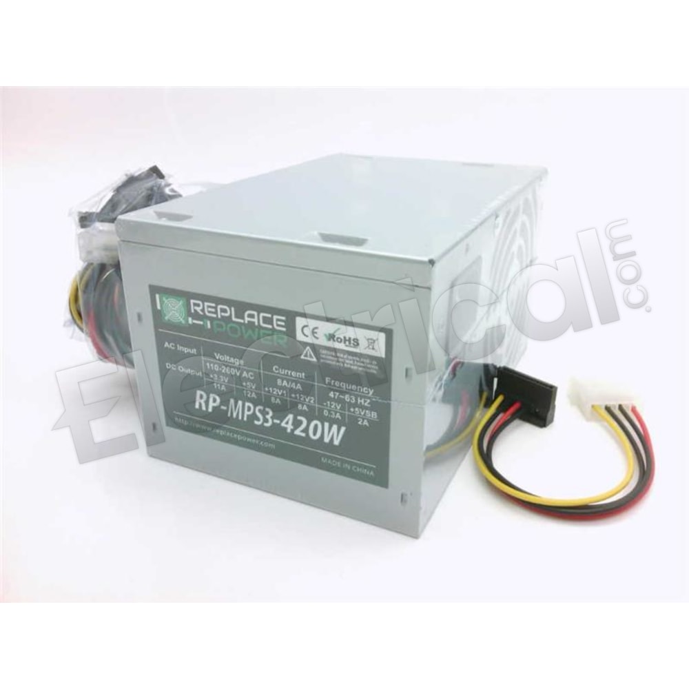 Replace Power RP-MPS3-420W Power Supply Power Supply
