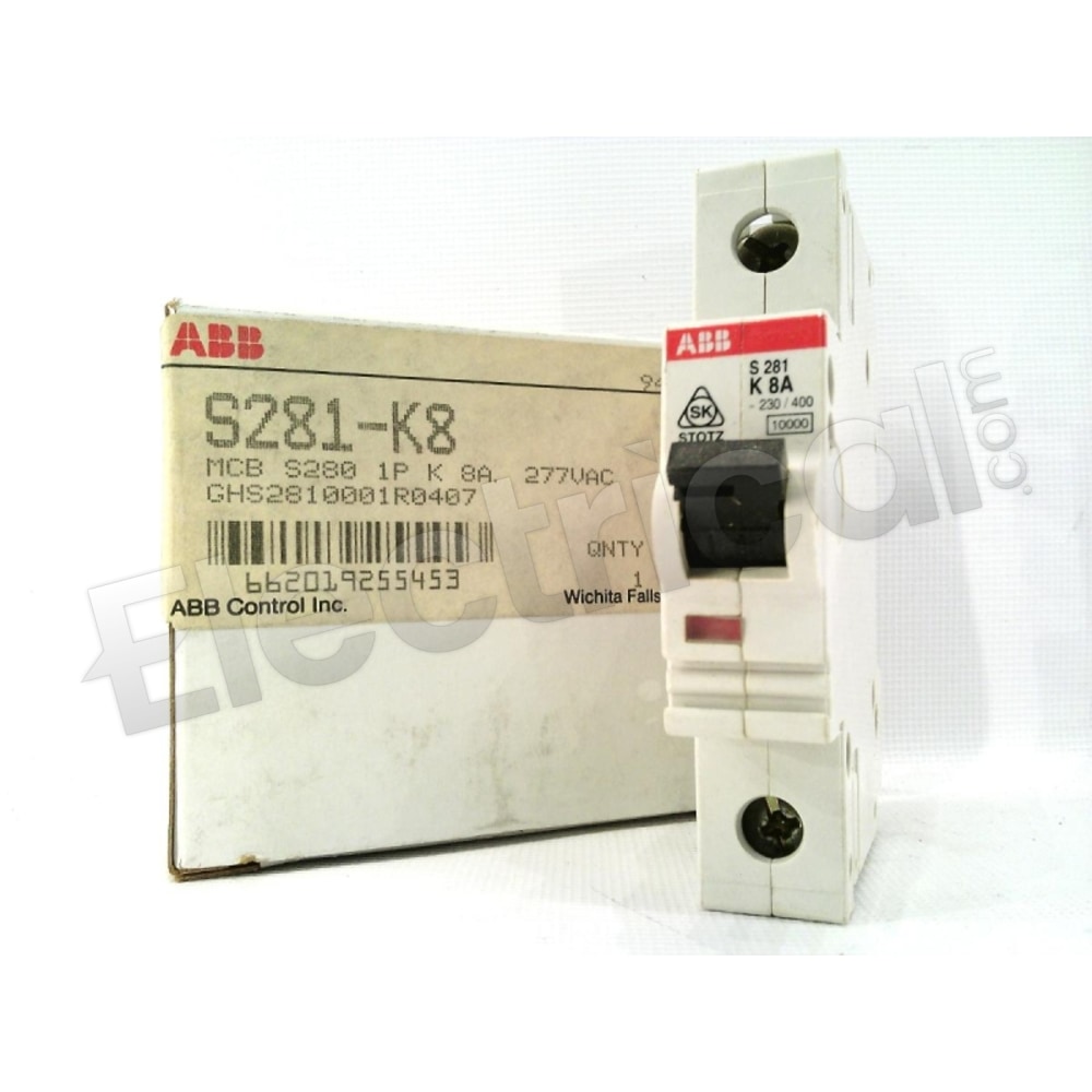 ABB S281-K8 Molded Case Circuit Breaker