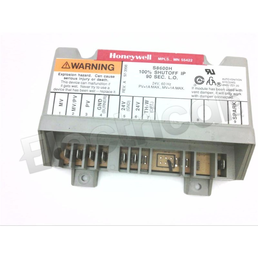 Honeywell S8600H Boiler Control HVAC