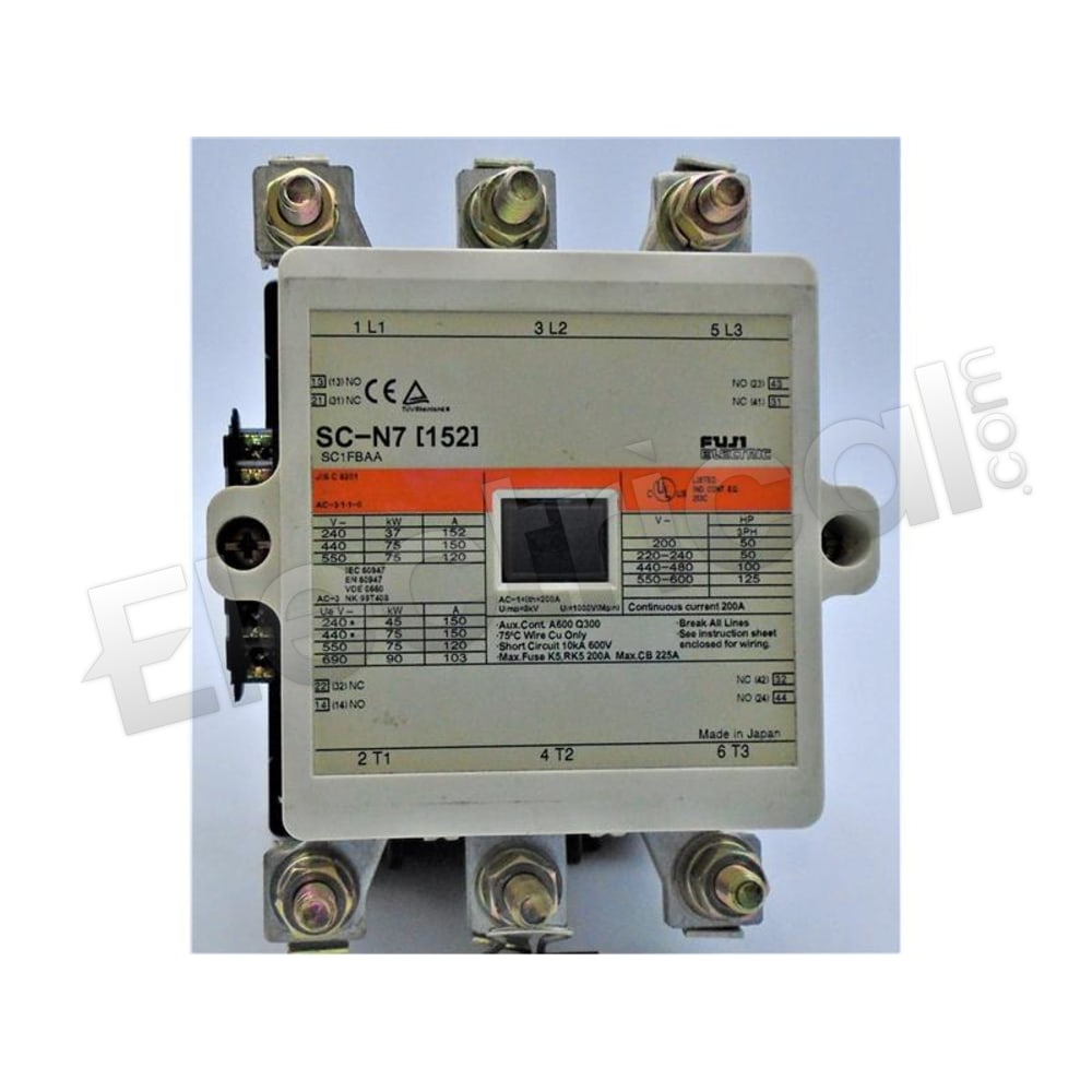 Fuji Electric SC1FBAA Contactor Motor Control