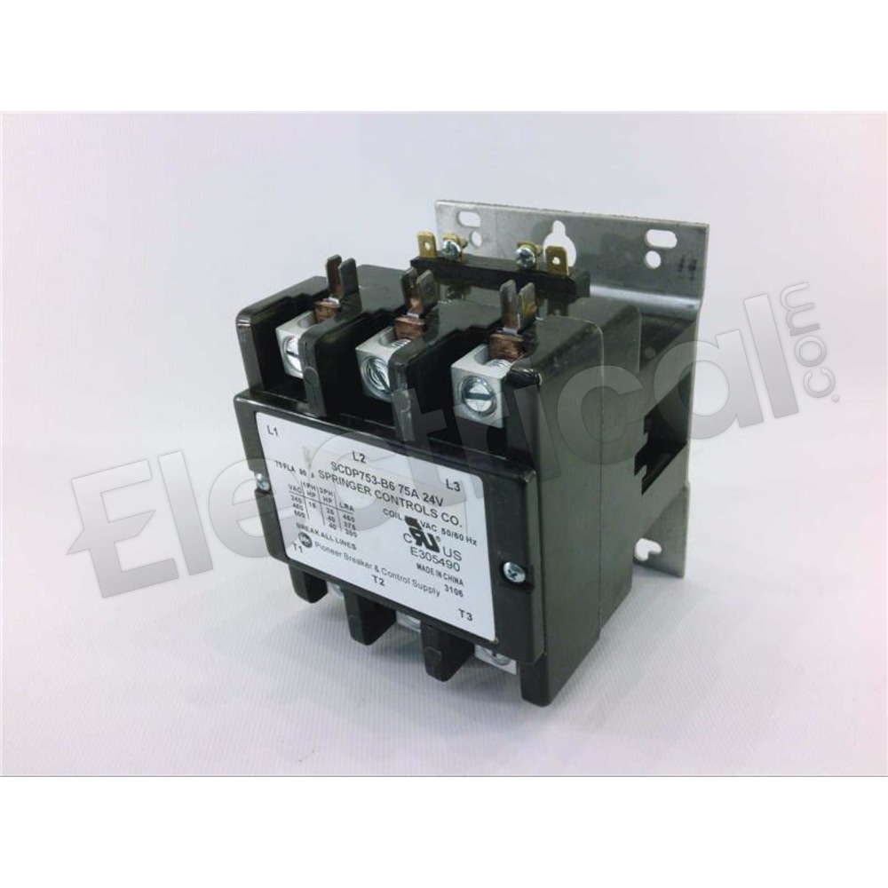 Springer Controls SCDP753-B6 Contactor Motor Control