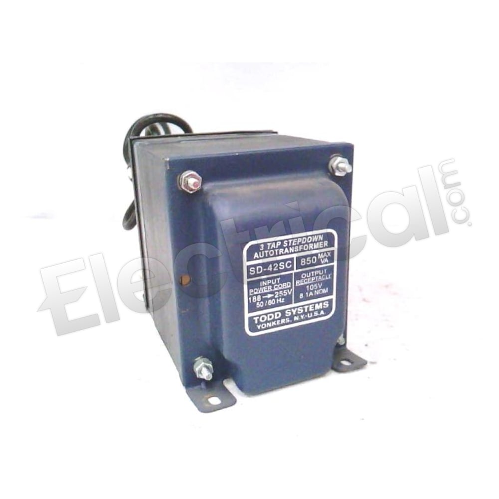 Todd Systems SD-42SC Step Down Transformer Transformer