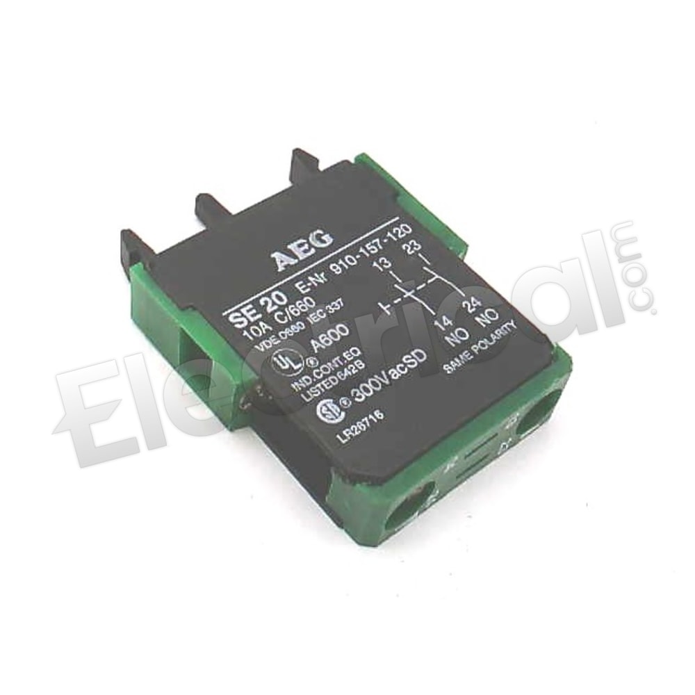 Eec Aeg SE20 Contactor And Motor Starter Auxiliary Motor Control