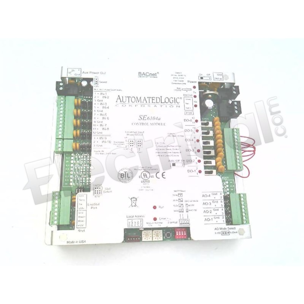Automated Logic SE6104A HVAC Control System Board HVAC