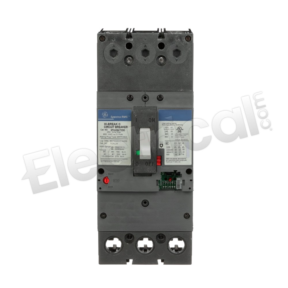 SFHA36AT0250 General Electric 250A 3P Molded Case Circuit Breaker