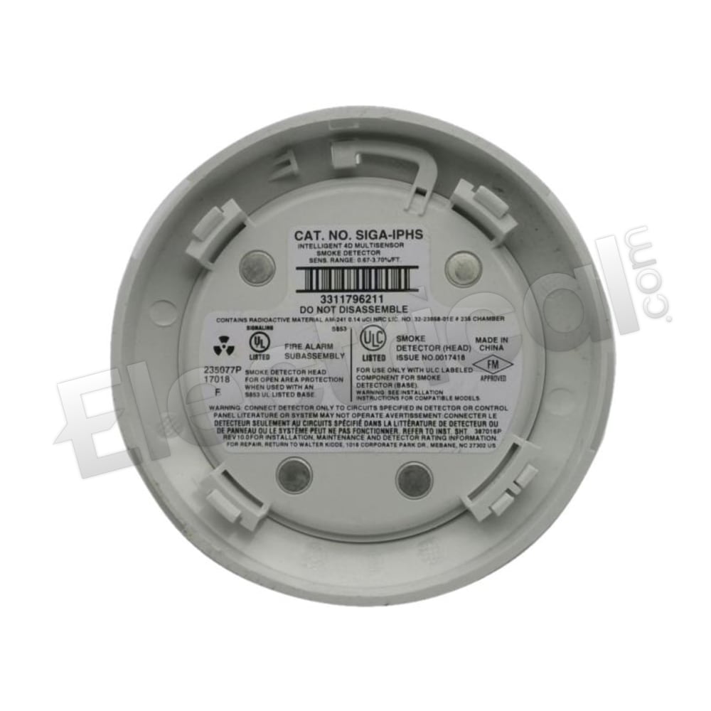 Honeywell SIGA-IPHS Fire Safety Building Maintenance