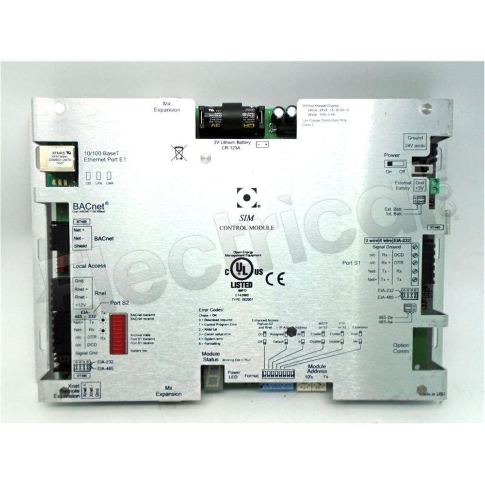 Automated Logic SIM CPU/Control Board Automation