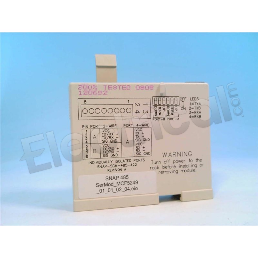 Opto 22 SNAP-SCM-485-422 PLC Module Automation
