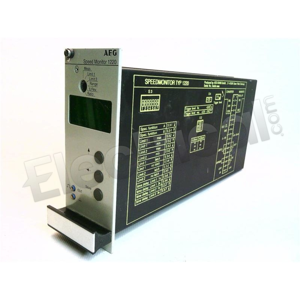 Eec Aeg SPEEDMONITOR-1220 Tachometer/Generator/Speed Indicator Automation