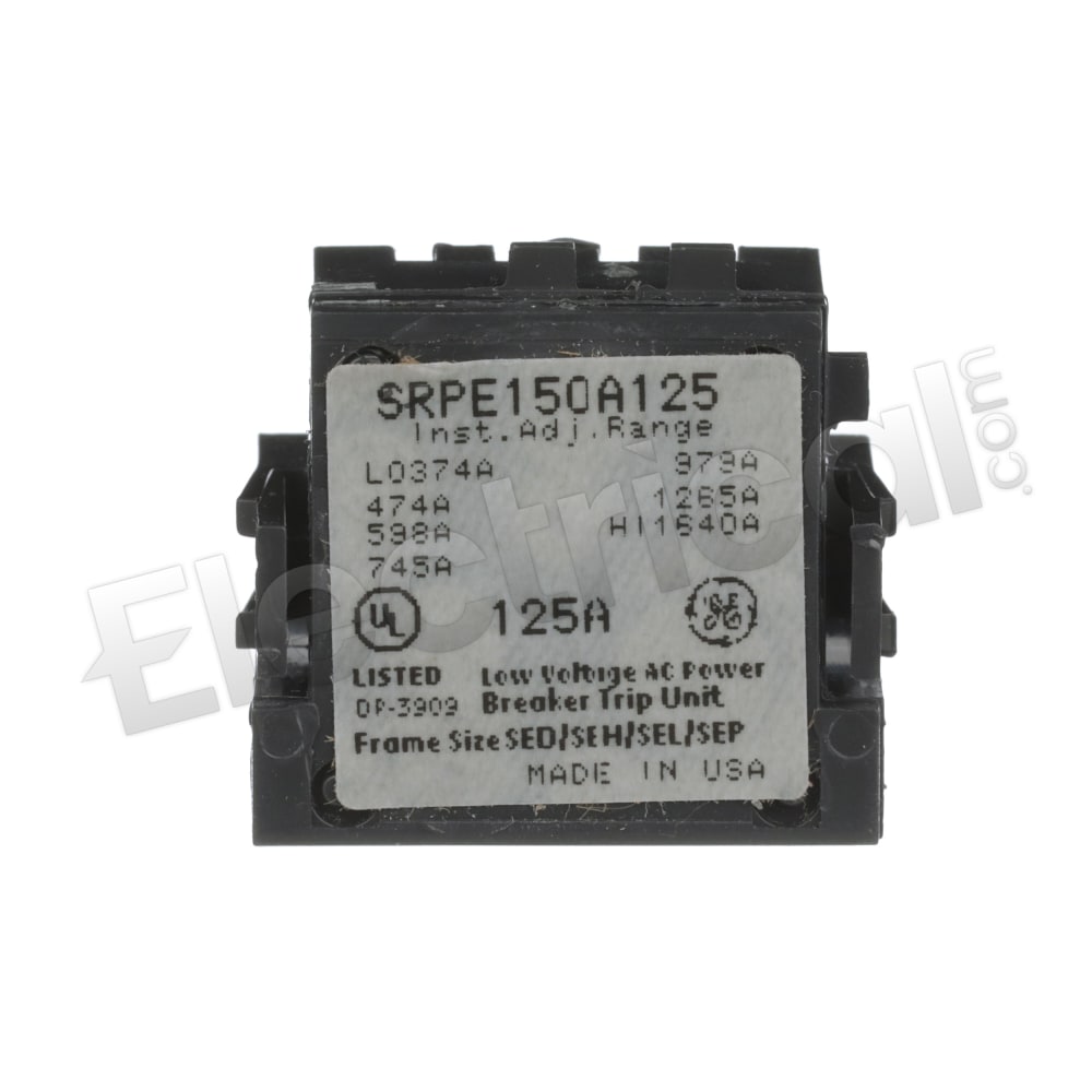 SRPE150A125 General Electric Rating Plug Circuit Breaker