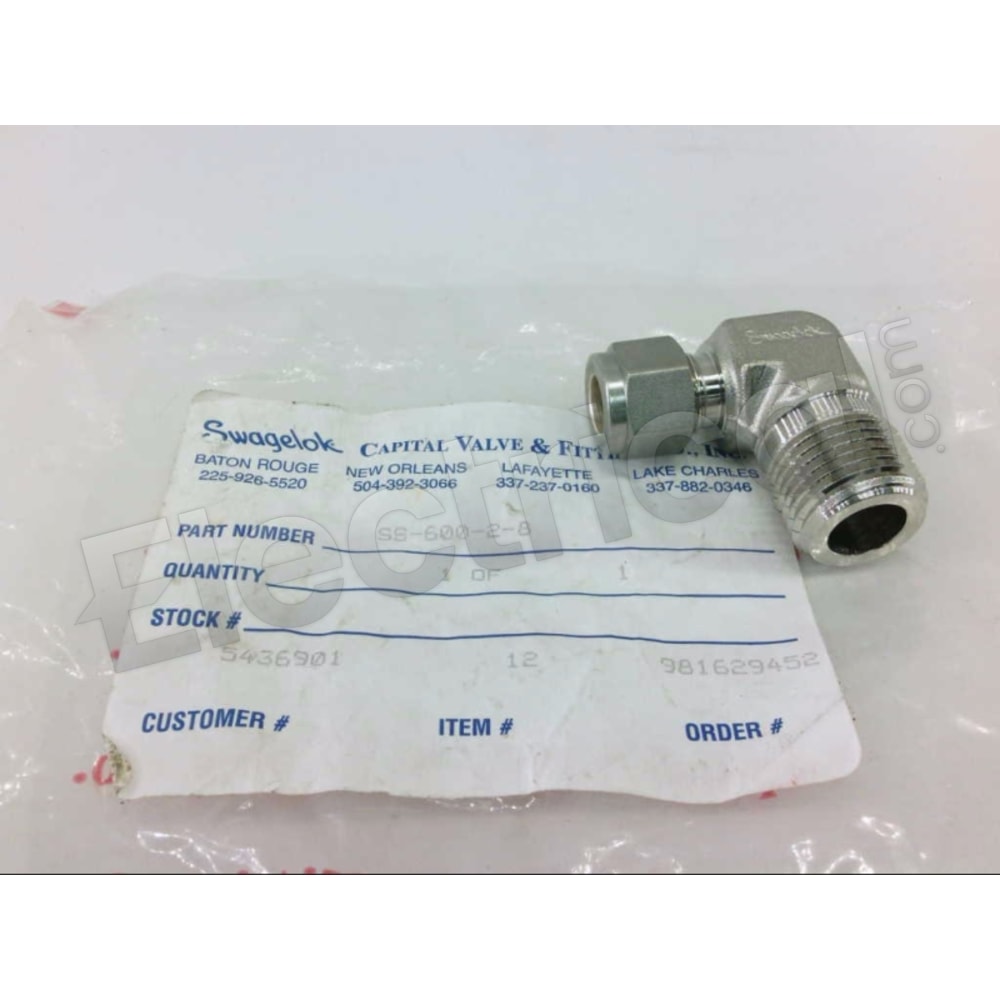 Swagelok SS-600-2-8 Fitting & Accessory Pneumatic