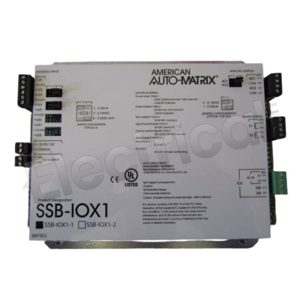 American Auto Matrix SSB-IOX1-1 PLC Module Automation