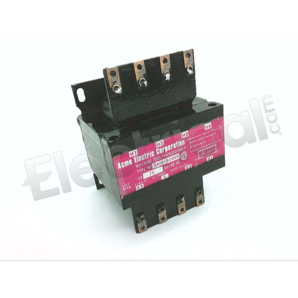 Hubbell TA-1-81009 Control Power Transformer