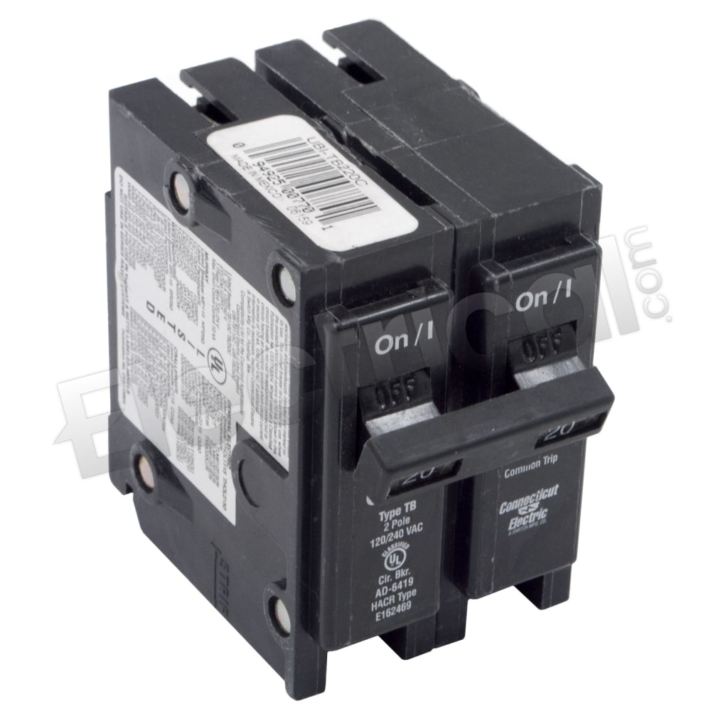 TB220 Thomas & Betts 20A 2P TB Series Molded Case Circuit Breaker