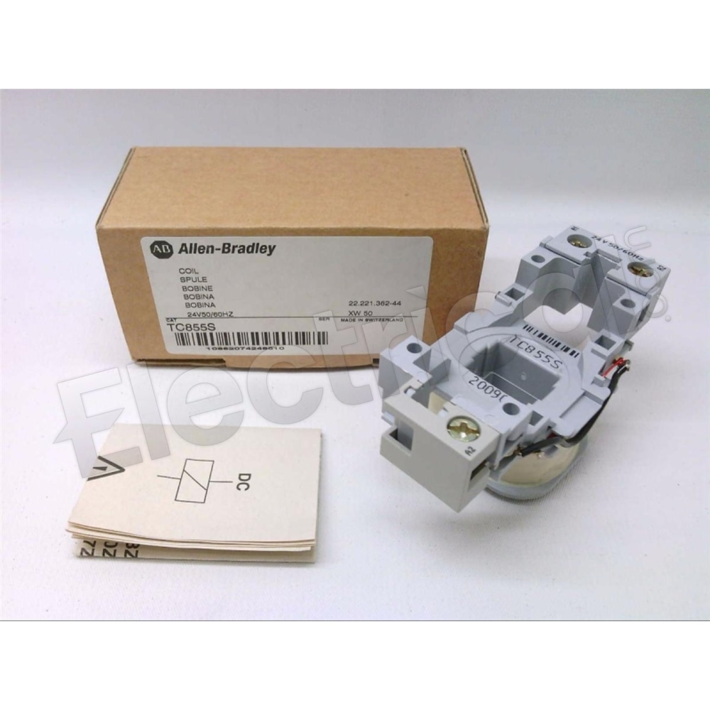 Allen-Bradley TC-855S Contactor And Motor Starter Auxiliary Motor Control
