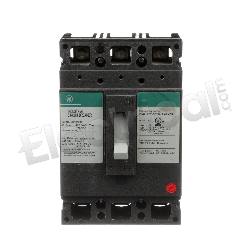 TED134045 General Electric 45A 3P E150 Line Molded Case Circuit Breaker