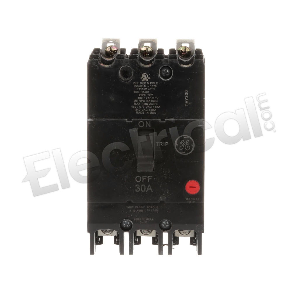 TEY330 General Electric 30A 3P Q-Line Molded Case Circuit Breaker