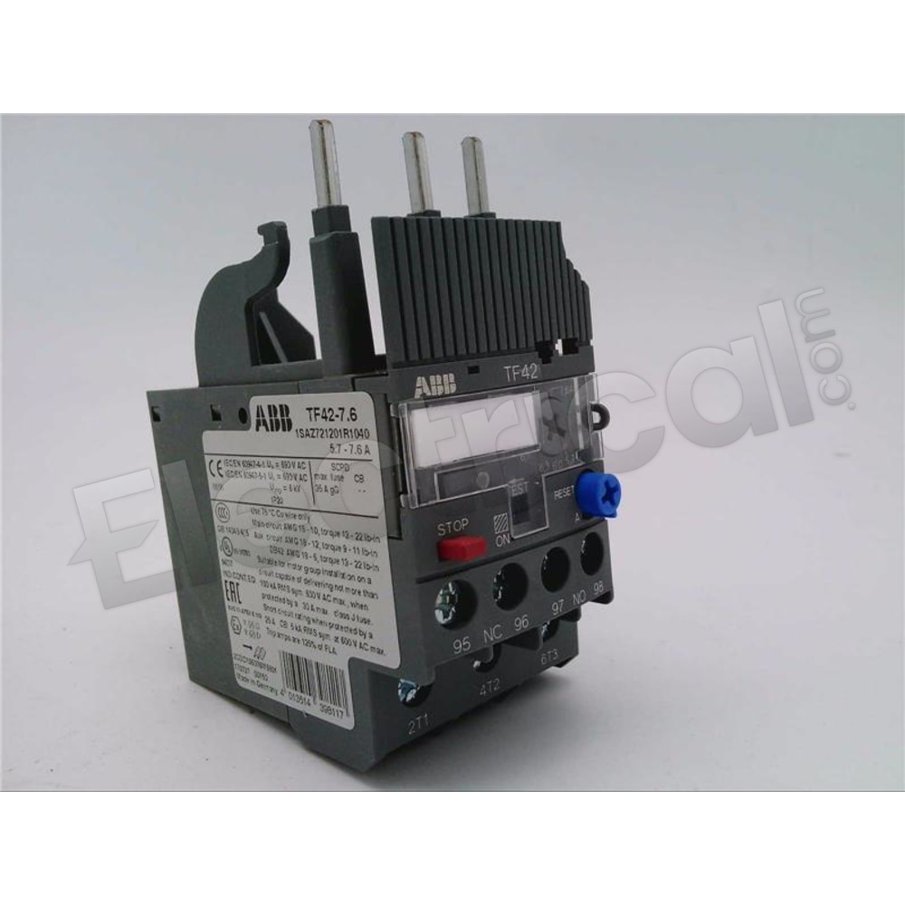 ABB TF42-7.6 Heater Element Motor Control
