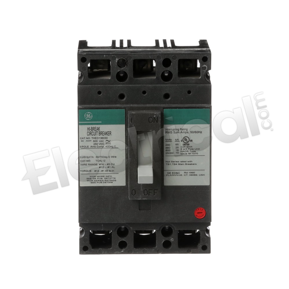 General Electric THED136030 Molded Case Circuit Breaker