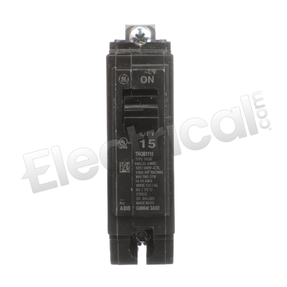 THQB1115 General Electric 15A 1P Q-Line Molded Case Circuit Breaker