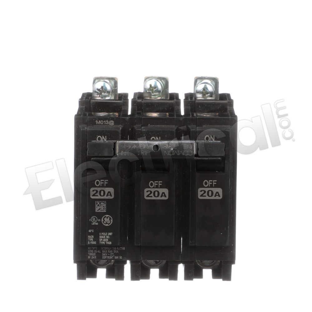 THQB32020 General Electric 20A 3P Q-Line Molded Case Circuit Breaker