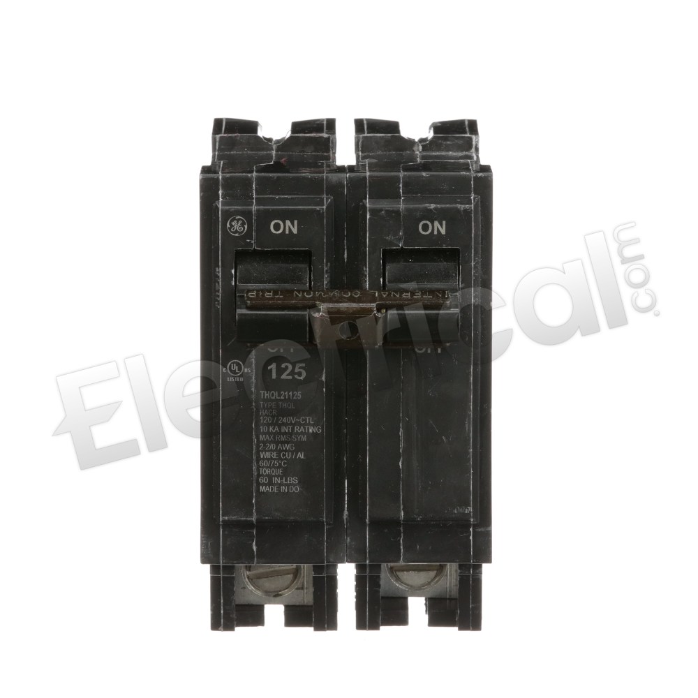 THQL21125 General Electric 125A 2P Q-Line Molded Case Circuit Breaker