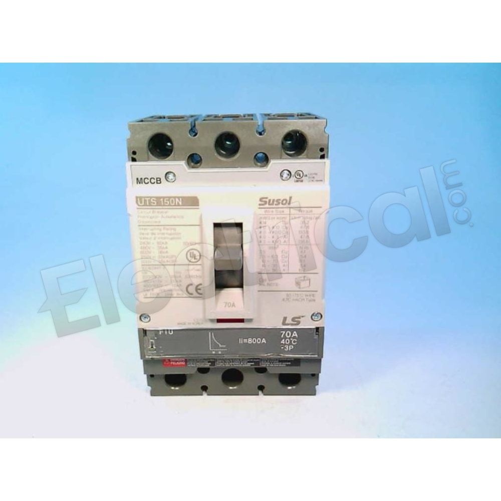 LS Electric UTS150N-FTU-70A-3P-LL-UL Molded Case Circuit Breaker