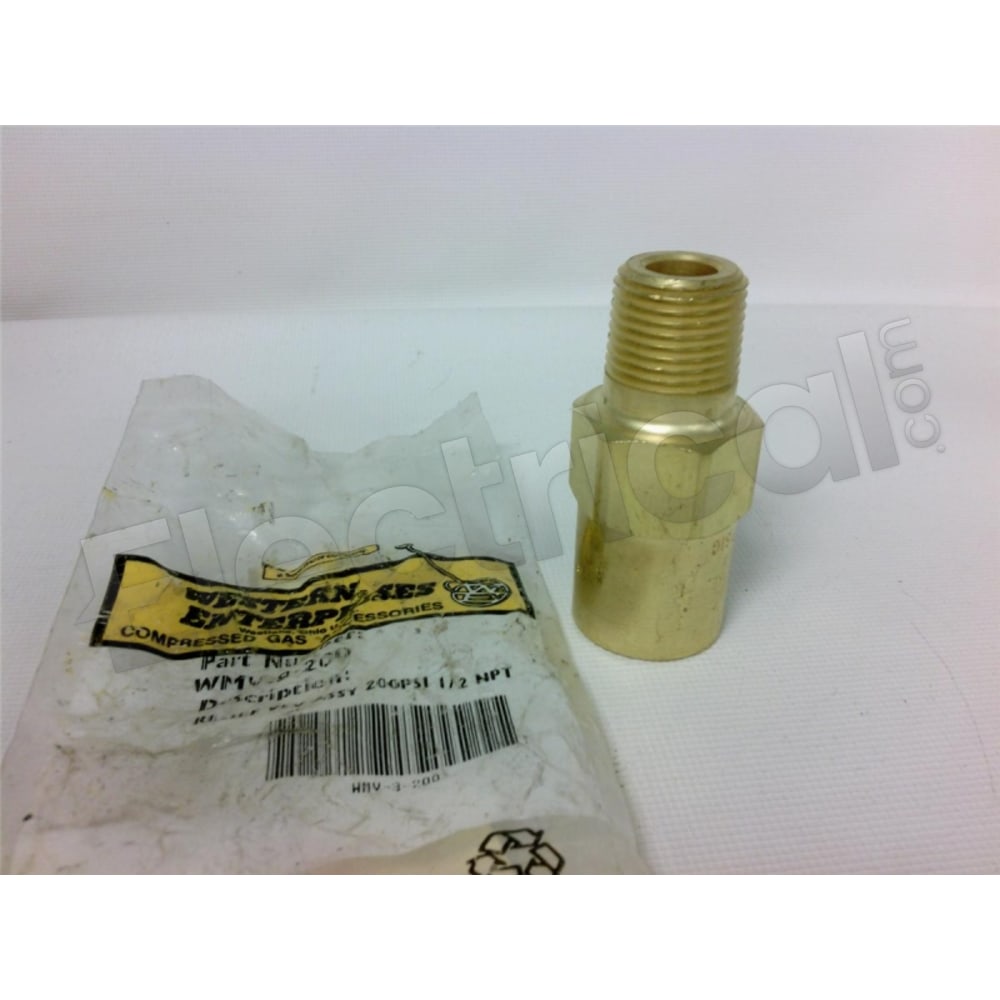 Western Enterprises WMV-8-200 Pressure Relief Valve Valve