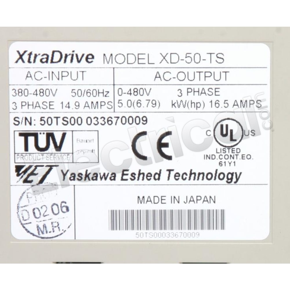 Yaskawa XD-50-TS Servo Drive/Servo Control Servo Product