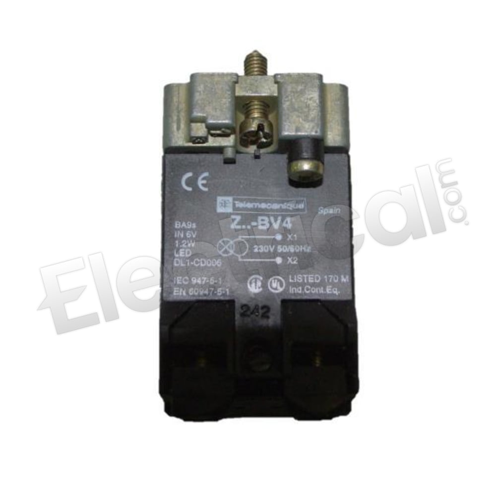 Schneider Electric ZB2-BV4-6V Motor Control Part And Accessory Motor ...